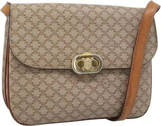 Celine Sac bandouli&egrave;re vintage doccasion - Femme - Pre-owned - Beige - Taille: ONE Size
