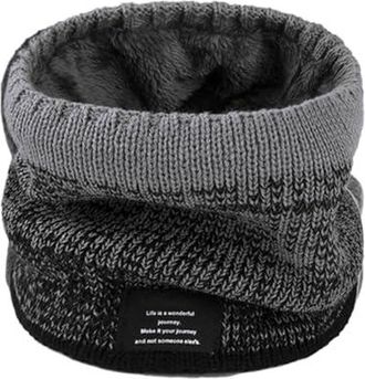 Generic Écharpe dhiver épaisse thermique à double couche - Guêtres de cou dhiver, guêtres dhiver pour hommes | Écharpe coupe-vent pour temps froid, cache-cou,