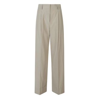 Forte_Forte Femme, Pantalons, Beige, Taille: 38 FR Chic Taffetta Straight Pant