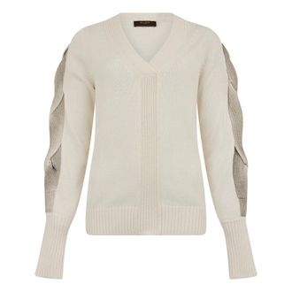 Moorer Damen, Strickwaren, Wei&szlig;, XSGr&ouml;&szlig;e