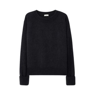 American Vintage Schwarzer Vitow Bootshals Pullover - - Knitwear - Damen - Schwarzk - XS