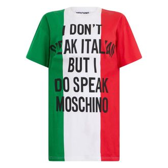 Moschino Baumwoll-T-Shirt-Kleid - - Dresses - Damen - Mehrfarbig - 2XS