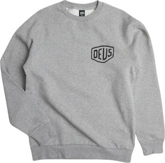 Deus Homme, Sweatshirts et sweats &agrave; capuche, Gris, Taille: XL Milan Address Crew