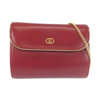 Gucci Pre-owned Leder Kette Umh&auml;ngetasche - - Pre-owned - Damen - Rot - ONE SIZE