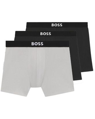 HUGO BOSS 3er Pack Boxer Briefs aus Bio-Baumwolle und Stretch in