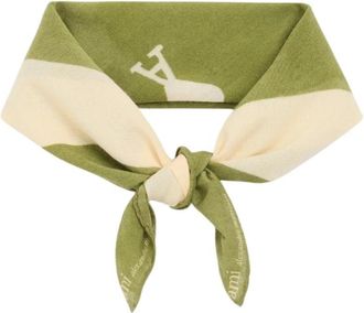 Ami unisex, Accessoires, Vert, Taille: ONE Size Ami de Coeur Printed Scarf