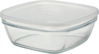 Duralex 20 cm, stapelbar, mit Deckel, Transparent, matt