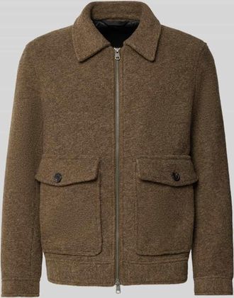Selected Hemdjacke mit Zweiwege Rei&szlig;verschluss