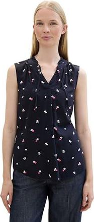 Tom Tailor 1042950 Blouse, 36381-pink Navy Floral Design, 46 Femme