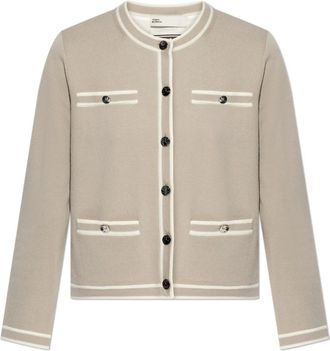 Tory Burch Femme, Pulls, Gris, Taille: 42 FR Cardigans