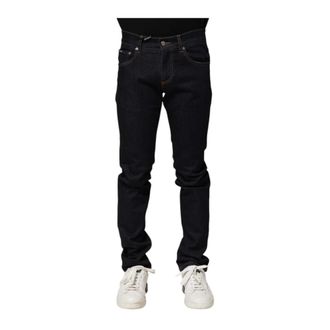 Dolce & Gabbana Slim Fit Denim Jeans - - Jeans - Herren - Schwarzk - XS