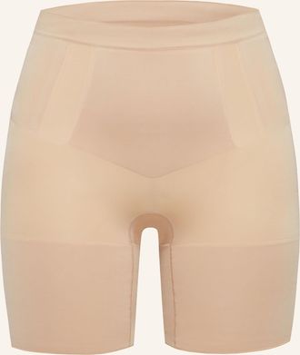 Spanx Shape-Shorts Oncore High-Waisted Mid-Thigh Mit Push-Up-Effekt beige
