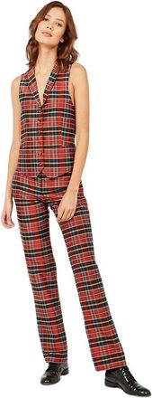 Ines De La Fressange Femme, Pantalons, Rouge, Taille: 34 FR Francisco Taffeta Pantalons