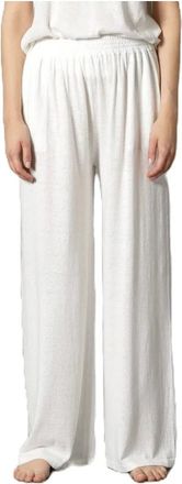 Sminfinity Femme, Pantalons, Blanc, Taille: 40/42 FR Pantalon Palazzo d&Eacute;t&eacute;