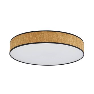 Lindby LED Deckenleuchte Jutis (Modern) aus Holz (1 flammig,) - Lampe Deckenlampe Wohnzimmerleuchte