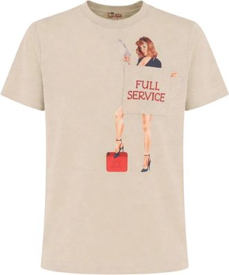 MC2 Saint Barth Homme, Tops, Beige, Taille: M Ecstasea Linen T-shirt