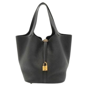 Herm&egrave;s Sac seau vintage Pre-owned - Femme - Pre-owned - Noir - Taille: ONE Size