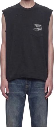 Song for the Mute Homme, Tops, Noir, Taille: M Sftm / Academy Sleeveless Tee