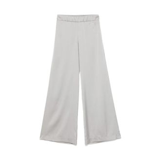 D.exterior Graue Satin Weite Hose - - Trousers - Damen - Grau - XS