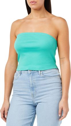 Only Womens ONLNESSA S/L Bandeau JRS Top, Marine Green, XL