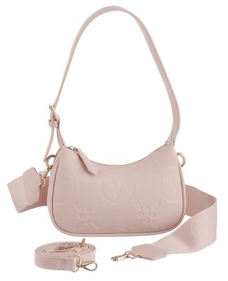 Valentino Handbags Hobo VALENTINO BAGS SAMBA RE, Damen, Gr. B/H/T: 21cm x 12cm x 7cm, rosa (cipria), Lederimitat, Taschen Hobo, Henkeltasche Schultertasche