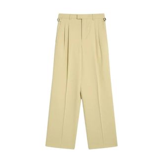 Ami Plissee-Hose mit weitem Bein - - Trousers - Damen - Beige - XS