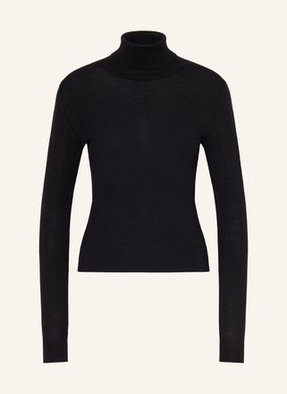 Mrs & Hugs Mrs & Hugs Rollkragenpullover Aus Merinowolle schwarz