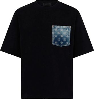 Dsquared2 Homme, Tops, Noir, Taille: M T-shirt ample
