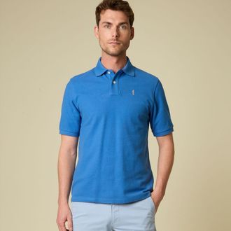 Bexley Gareth - Polo homme bleu denim