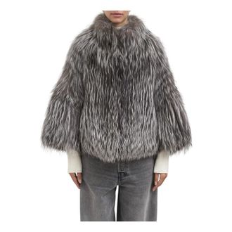 S.W.O.R.D 6.6.44 S.w.o.r.d 6.6.44 - Fausse fourrure courte - Femme - Vestes - Gris - Taille: 36 FR