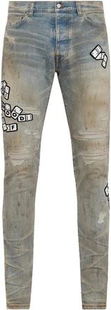 Amiri Homme, Jeans, Bleu, Taille: W38 Domino Applique Skinny Jean