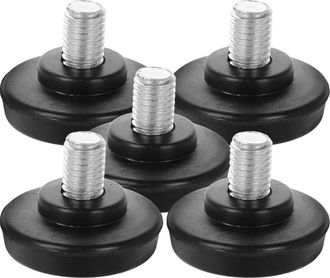 BESPORTBLE Veemoon 5 St&uuml;ck Teiliges Robuste Stuhlbeine Ersatzf&uuml;&szlig;e f&uuml;r Friseurst&uuml;hle mit Schraubbefestigung rutschfeste M&ouml;bel nivellierer Installieren Ergonomisch