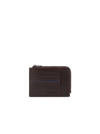 Piquadro Mens Card Holder Brown Leather Bags Card-holders