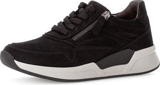 Gabor Damen Low-Top Sneaker, Frauen Halbschuhe,straßenschuhe,Strassenschuhe,Freizeitschuhe,Turnschuhe,Laufschuhe,Business,schwarz,42 EU / 8 UK