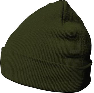 DonDon M&uuml;tze Herren M&uuml;tze Damen Winterm&uuml;tze Beanie klassisches Design Olive