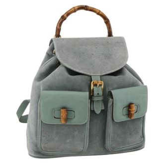 Gucci Pre-owned Vintage Backpack - Femme - Pre-owned - Vert - Taille: ONE Size