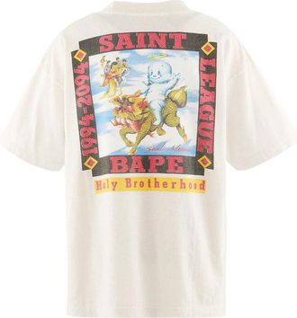 Saint Mxxxxxx Graphic Print T-Shirt - Beige