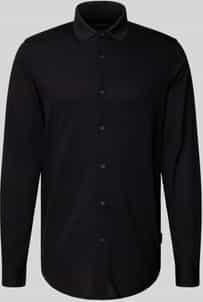 A|X Armani Exchange Regular Fit Freizeithemd mit Haifischkragen