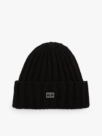 Tommy Hilfiger Bonnet Heritage en laine mélangée à plaque