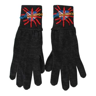 Dolce & Gabbana DGLovesLondon Bestickte Wollhandschuhe - - Accessories - Damen - Grau - ONE SIZE