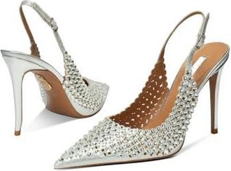 Generic YUJIEBB Talons hauts en diamant pour femme avec une sangle arri&egrave;re &agrave; bouton unique, chaussures de mariage pour les mari&eacute;es, talons fins, sandales &agrave; bo