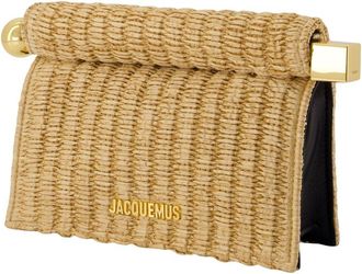Jacquemus Womens La Petite Pochette Rond Carre - Jacquemus Synthetic Beige Bags Handbags-Purses