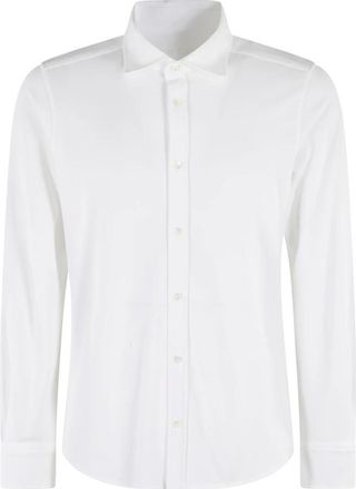 Circolo 1901 Homme, Chemises, Blanc, Taille: XL Chemise Blanche en Jersey Piqu&eacute;