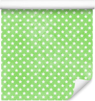 OEM Carta Da Parati Con Stelle Color Menta Per Soggiorno E Camera Da Letto, 50x1000 Cm