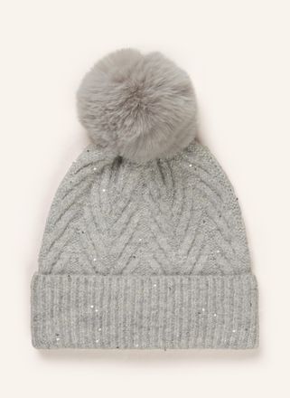 Liu Jo Liu Jo M&uuml;tze Mit Kunstpelz grau