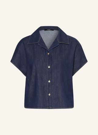 someday Someday Bluse Zondra In Jeansoptik blau