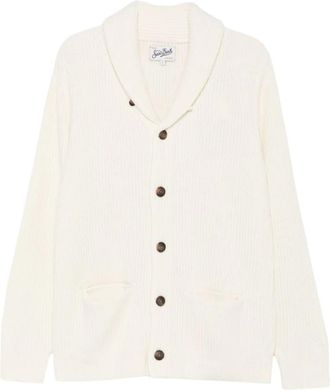 MC2 Saint Barth Glasgow Cardigan - - Knitwear - Herren - Wei&szlig; - L