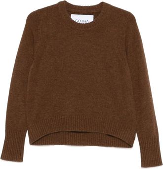 Gotha pull à design chiné - Marron