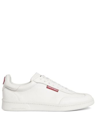 Dsquared2 mocassins en cuir à étiquette logo - Blanc