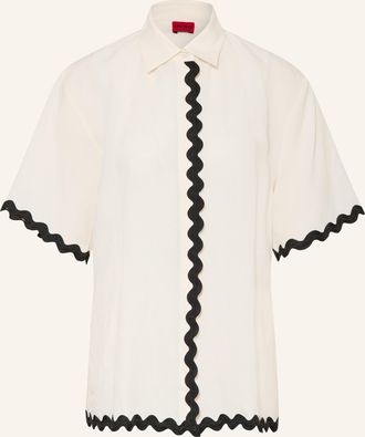 HUGO BOSS Hugo Hemdbluse Camule Mit 3/4-Arm weiss